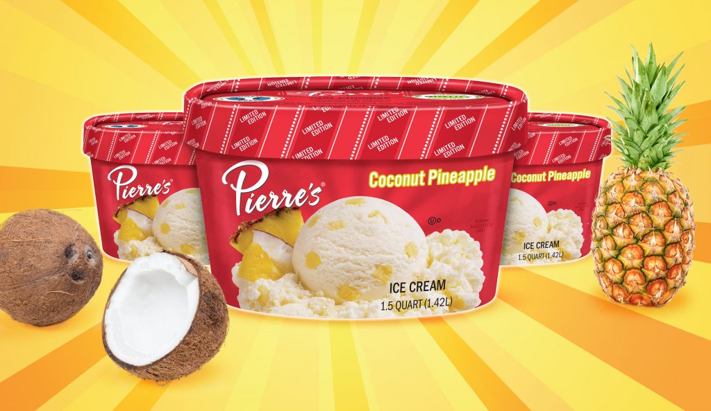 Pierre's Premium Ice Cream Coconut Pineapple - Pierre's Ice Cream