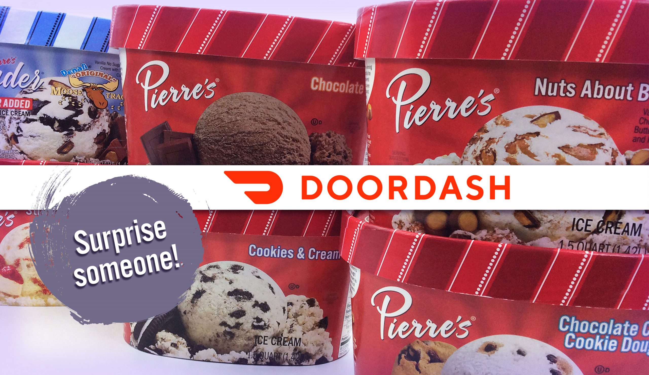 Door Dash Pierre's Ice Cream Delivery - Pierre's Ice Cream